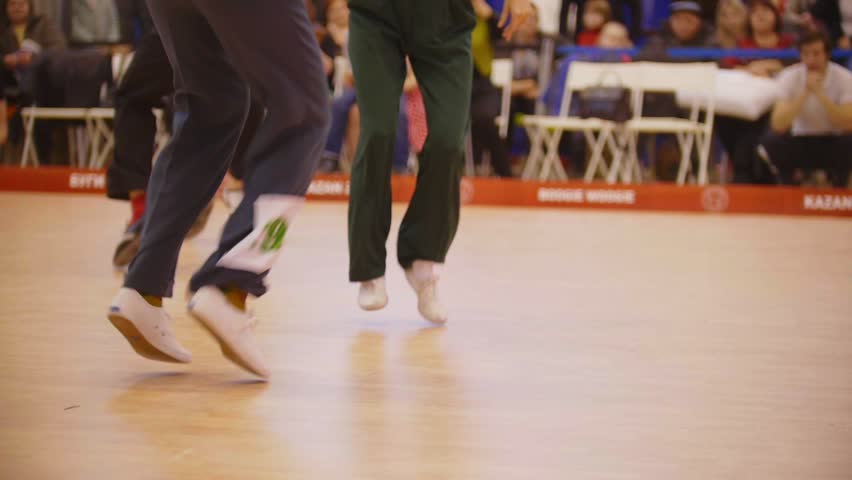 Couples Dancing Boogie Woogie Rock-n-roll. Stock Footage Video (100% ...