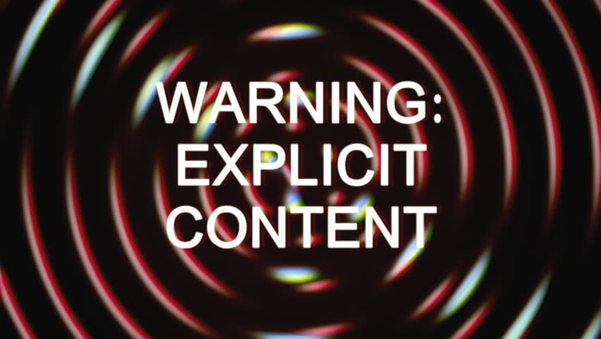 The Text Warning Explicit Content Stock Footage Video (100% Royalty ...