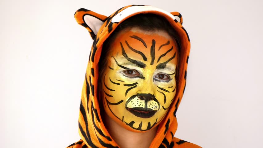 How To Do Tiger Face Makeup | Saubhaya Makeup