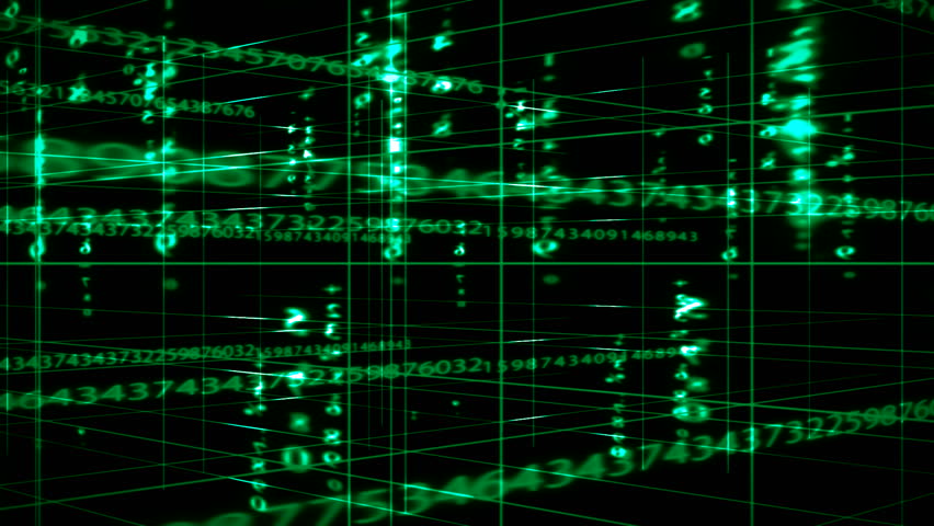 Stock video of digital data - scrolling numbers and | 2212432 ...