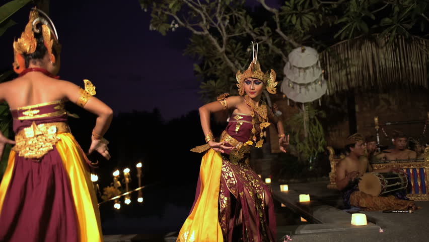 Balinese Females Performing Artistic Dance Stock Footage Video (100% ...