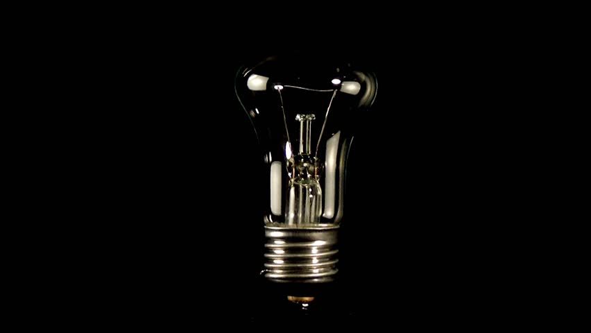 Real Light Bulb Turning On Stock Footage Video (100% Royalty-free ...