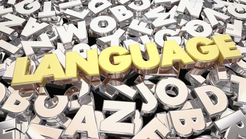 Translation Foreign Language Letters Word 3d Animation Stock Footage ...