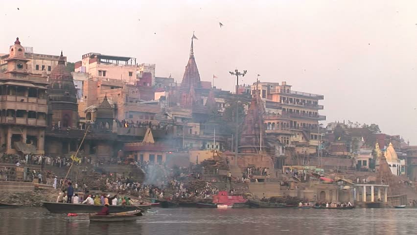Mourners Usher A Loved One Into Afterlife In Agra, India (adjacent To ...