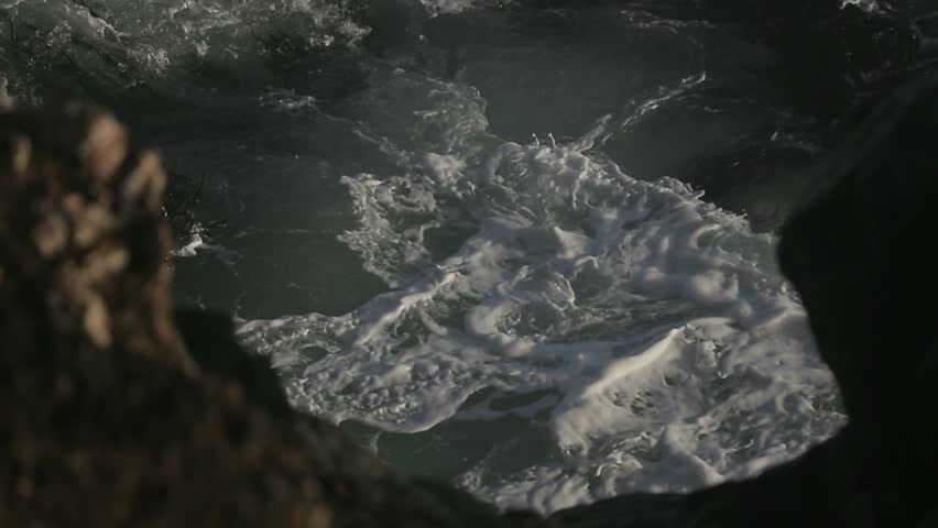 The Forgiveness Grotto, Qannoubine Valley. CU Pan-left On The ...