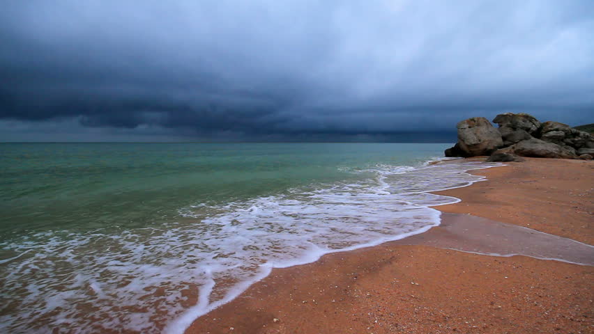 Stormy Night at Sea. Stock Footage Video (100% Royalty-free) 2324942 ...