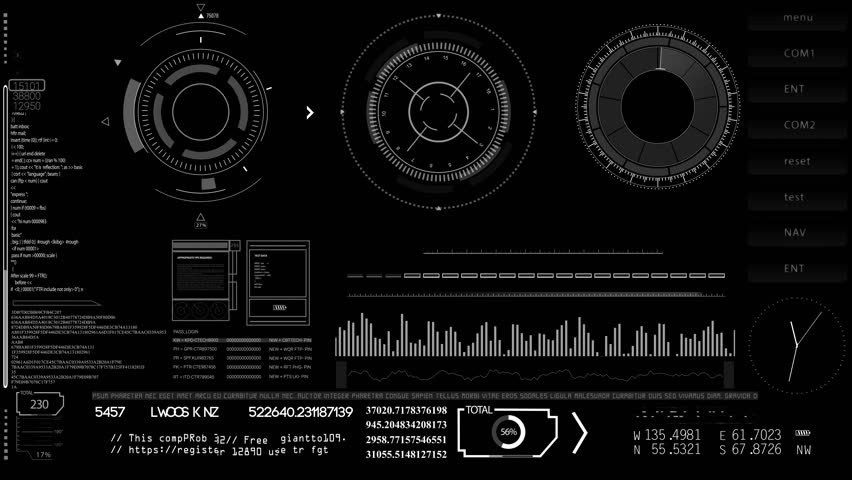 Multiple HUD Elements Great For Overlay Or Compositing Into Screens ...