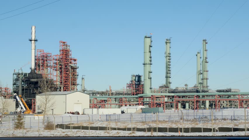 Oil Refinery in Winter Stock Footage Video (100% Royalty-free) 23478292 ...