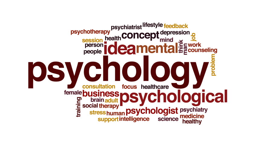 Psychology Animated Word Cloud, Text Stock Footage Video (100% Royalty ...