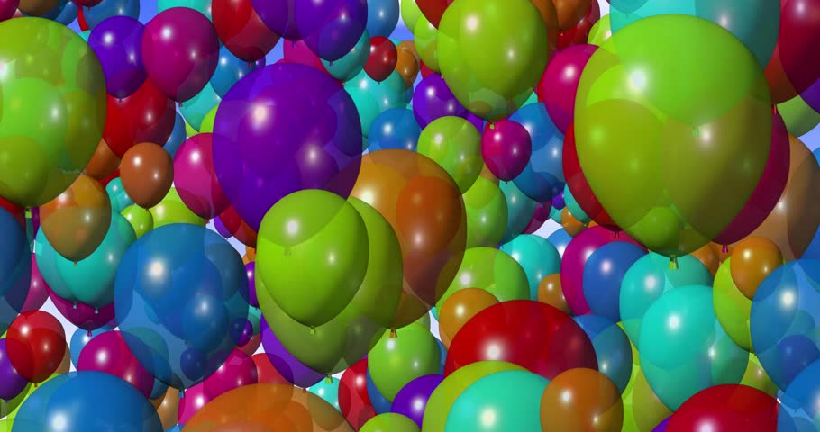 Multicolored Balloons, Holiday, Birthday Party, Children's Holiday ...
