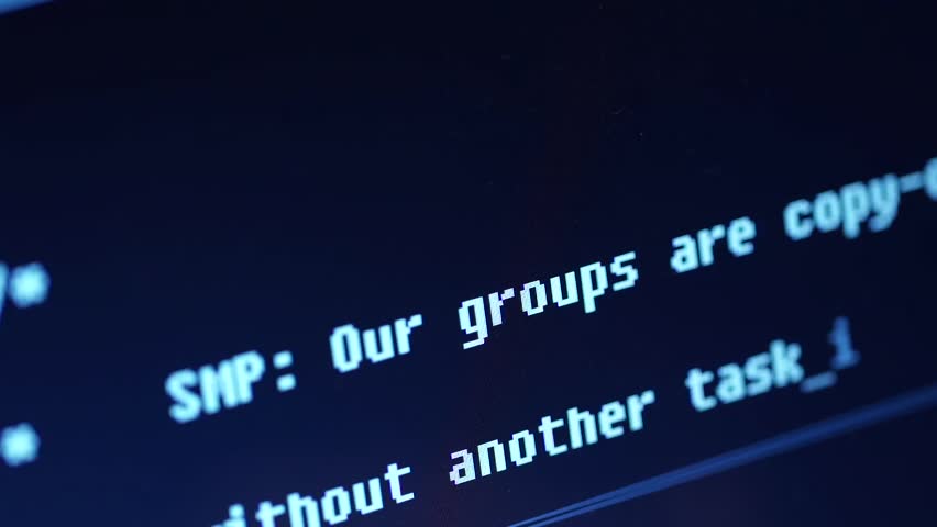 Computer Screen With Hacking Warning Message. Cybercrime Concept ...