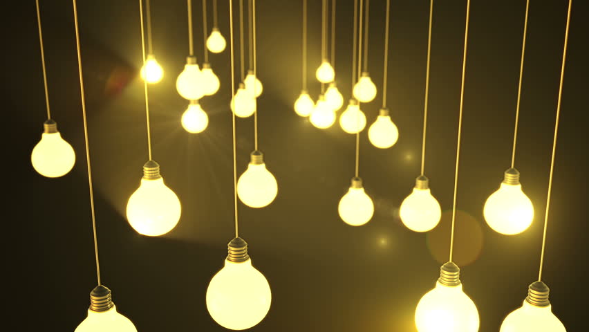 Light Bulbs. 3d Animation Stock Footage Video (100% Royalty-free ...
