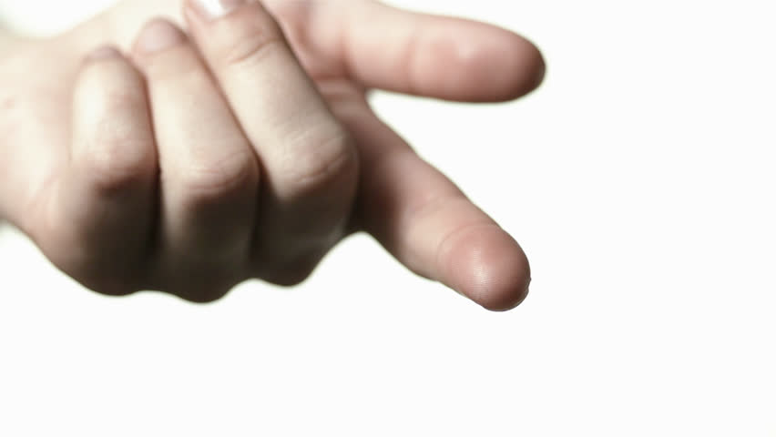 Stock video of water drop falling on finger against | 2500472 ...