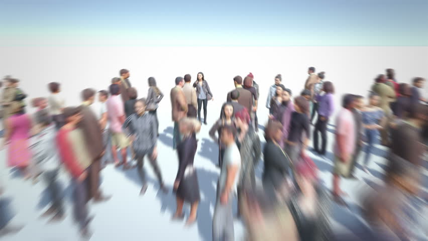 Happy People. Thousands of People Stock Footage Video (100% Royalty ...