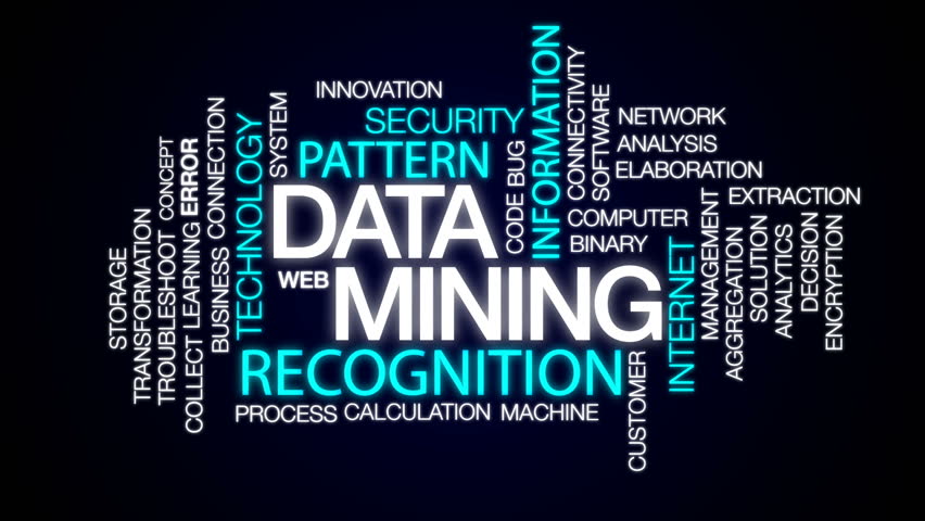 Data Mining Animated Word Cloud, Stock Footage Video (100% Royalty-free ...