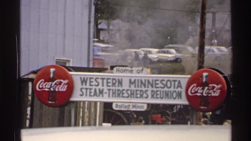 Rollag Minnesota 1971: Sign Announcing Stock Footage Video (100% ...