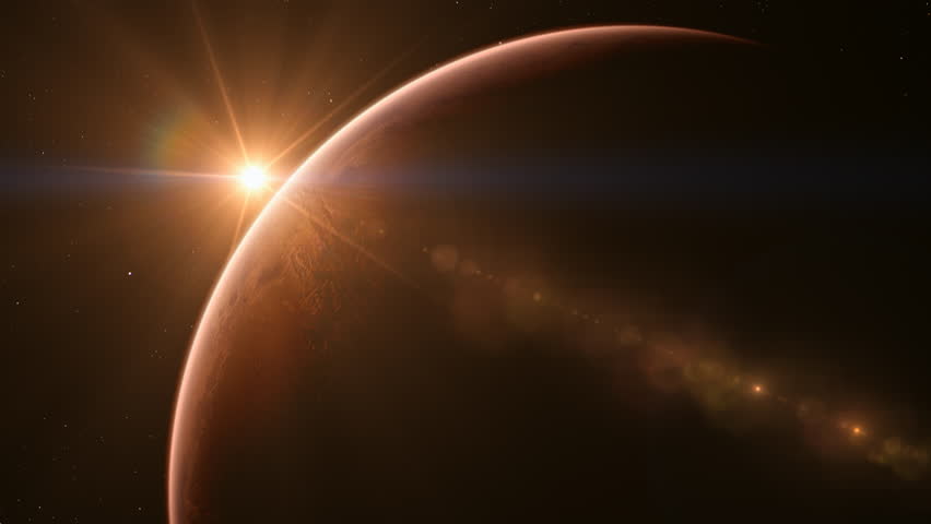 Sun Rising Over Mars Stock Footage Video (100% Royalty-free) 25569482 ...