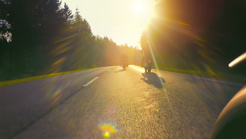 Three Motorbike Friends On the Stock Footage Video (100% Royalty-free ...