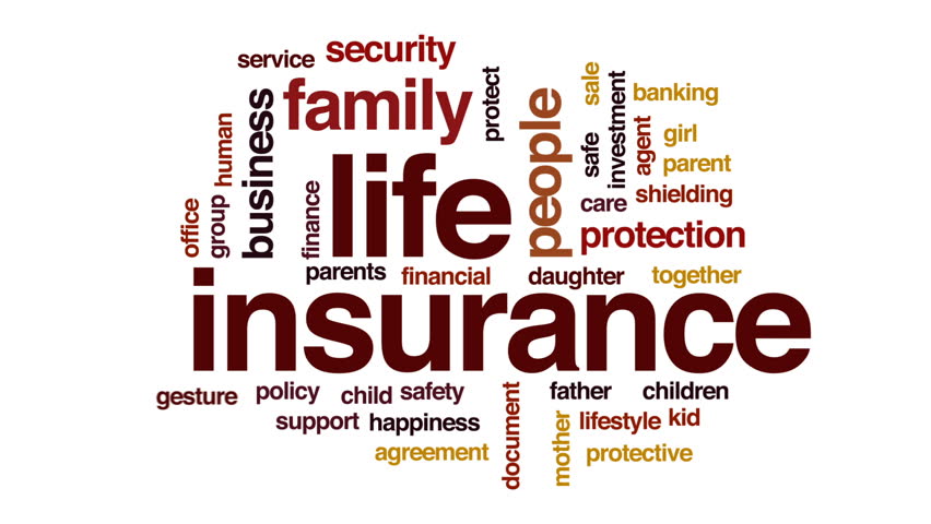 Life Insurance Animated Word Cloud, Stock Footage Video (100% Royalty ...
