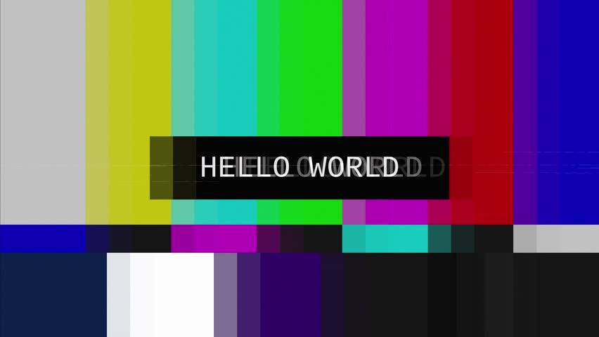 Distorted Tv Transmission, Noisy Signal Of SMPTE Color Bars (a ...