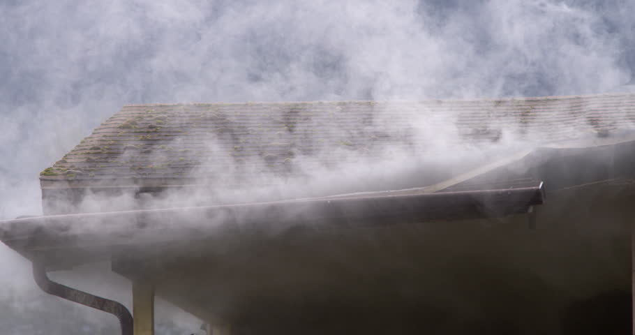 Smoke Escaping from Around the Stock Footage Video (100% Royalty-free ...