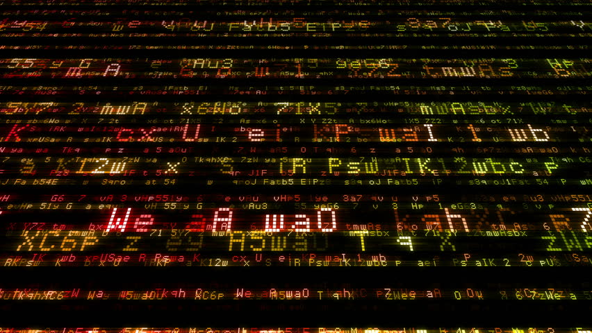 Abstract Background With Animation Of Binary Code Binary Digits 1 And 0 In Different