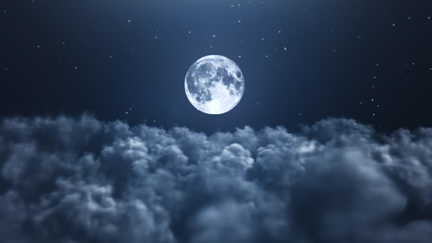 Abstract Moon And Cloud Animation Stock Footage Video | Shutterstock