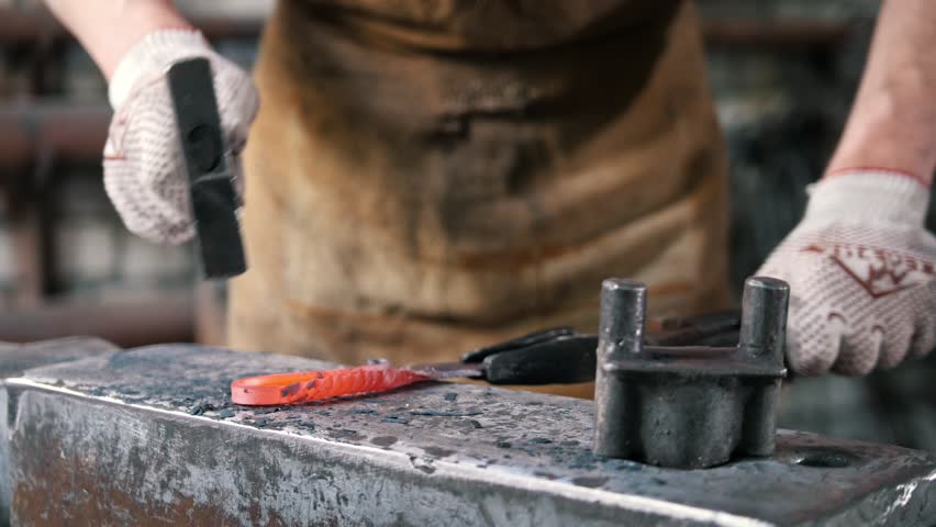 Blacksmith. Medieval Tradition Of Making Armor And Swords At The Forge ...