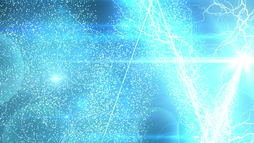 Lightning And Sparkling Particle Effect Stock Footage Video 28078291 ...