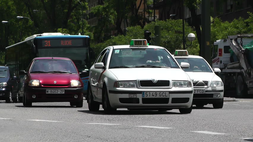 Madrid Spain - 23june: Traffic Stock Footage Video (100% Royalty-free ...