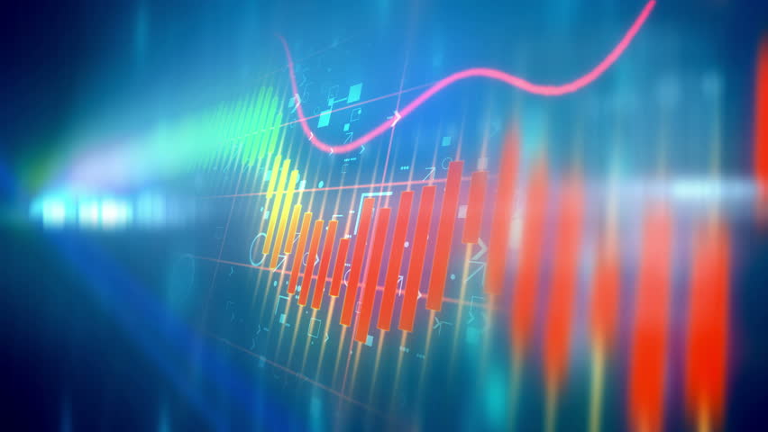 Stock Video Clip of Stock market chart animation background represent ...