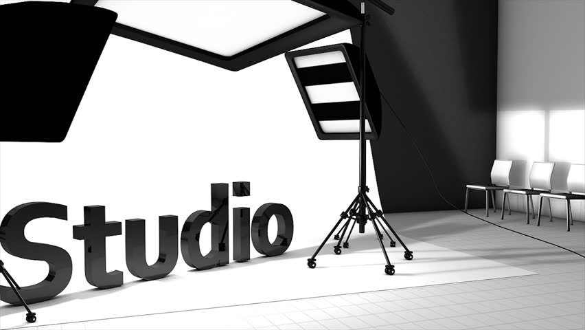 Concept Animation, Photography Studio. Stock Footage Video (100% ...