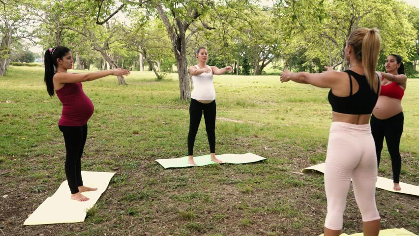 Pregnant Women, Group of Moms Stock Footage Video (100% Royalty-free ...