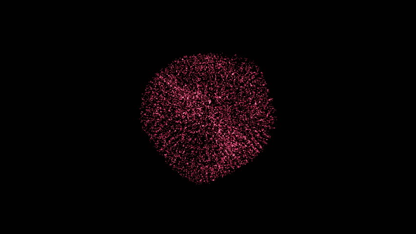 Heart Shape Made Of Pink Particles Beating. Beautiful Looped 3d ...