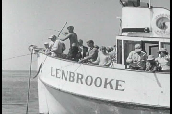 Stock video of 1950s: fishing from a pier, a | 27864802 | Shutterstock