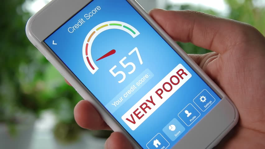 Checking Credit Score On Smartphone Stock Footage Video (100% Royalty ...