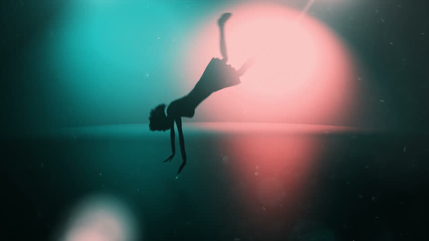 3D Animation. Highly Realistic Animation Of A CGI Woman's Silhouette ...