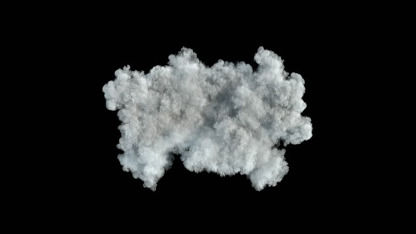 Middle Size Smoke Puff Dust Stock Footage Video (100% Royalty-free ...