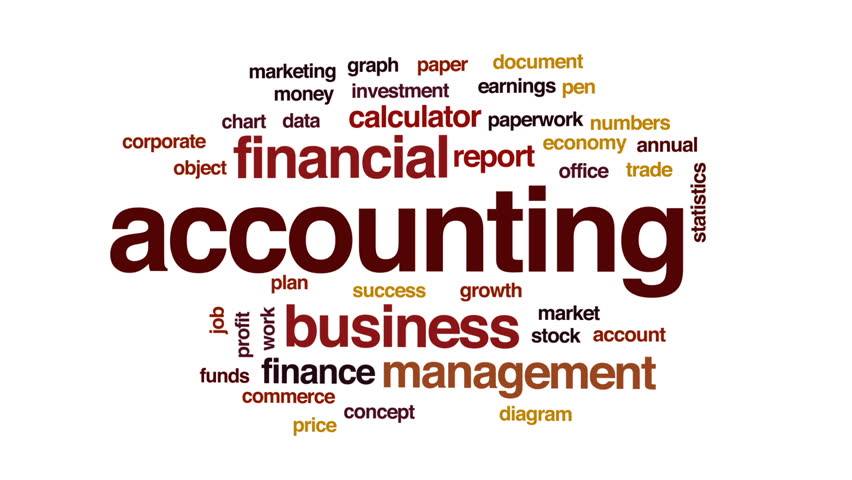 Stock video of accounting animated word cloud, text design | 28963792 ...