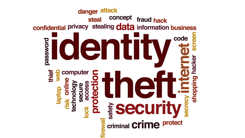 Identity Theft Animated Word Cloud, Stock Footage Video (100% Royalty ...