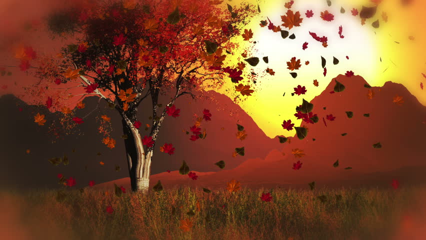 Autumn Scene Animation with 2.5d Stock Footage Video (100% Royalty-free ...