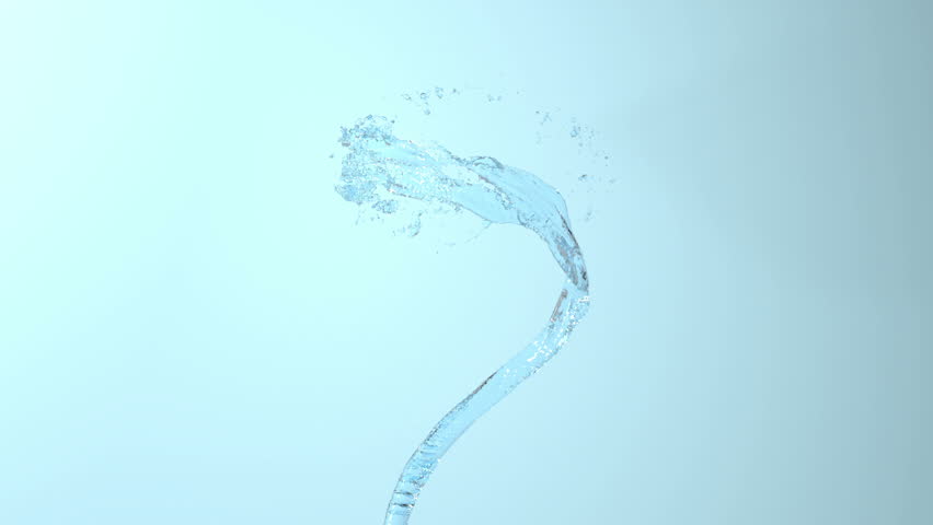 Water Flow (cg Slow Motion Water With Alpha Matte, Full Hd) Stock ...