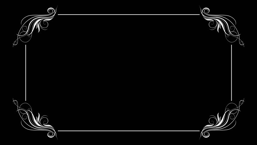 Old Silent Film Style Text Frame. Film Projector Flickering Background ...