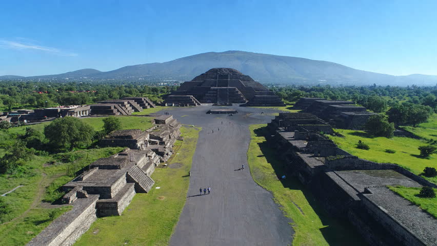 Teotihuacan Landscape With Pyramids Mexico Image Free Stock Photo