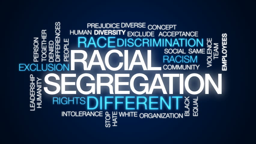Racial Segregation Animated Word Cloud, Text Design Animation. Stock ... Racial Segregation Animated Word Cloud, Text Design Animation. Stock ...