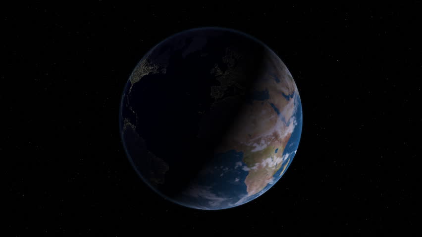 Stock video of a time-lapse simulation of the earth | 309532 | Shutterstock