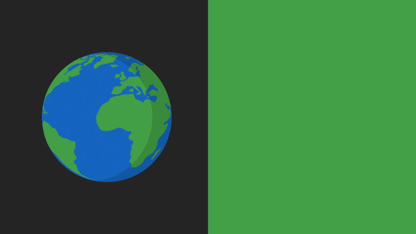 PAL - A Sketchy Drawing Of The Planet Earth Rotating (Loop). Stock ...