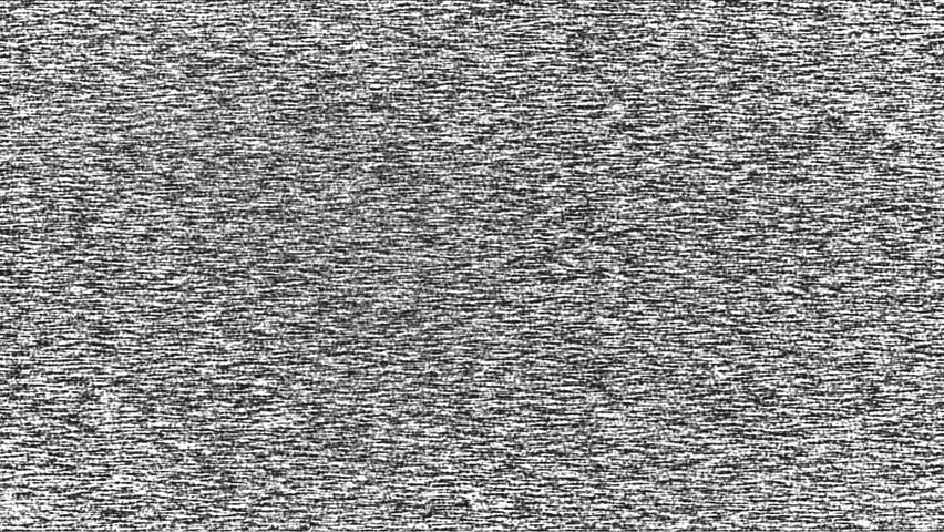 Blank Television TV Screen With White Noise Or Static Snow Being ...
