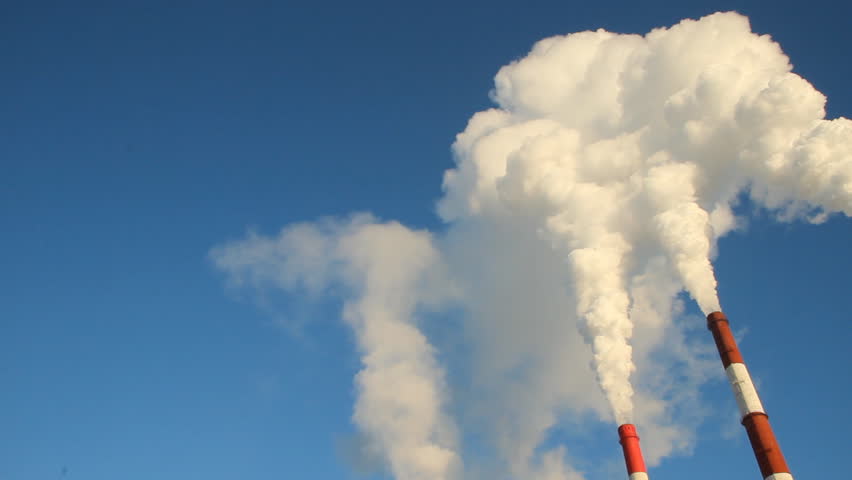 Smoke Rises Behind A High Voltage Electricity Transformer. Vídeo stock ...