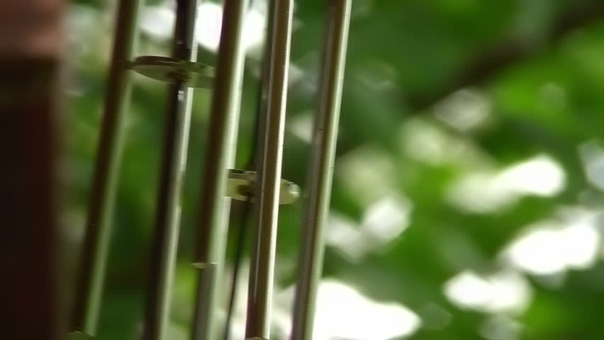 Wind Chimes Moving in the Stock Footage Video (100% Royalty-free ...